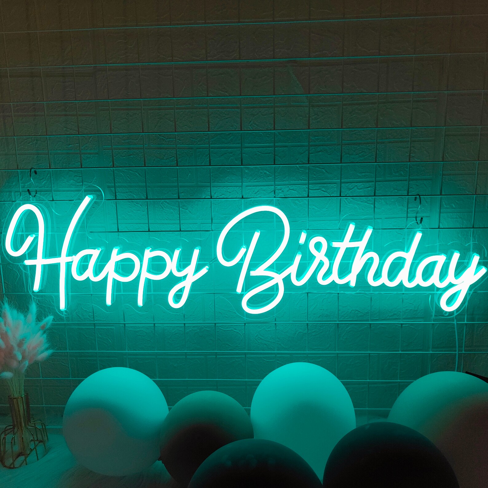 Happy Birthday Neon Sign Custom Wall Decor Rainbow Led Sign - Etsy