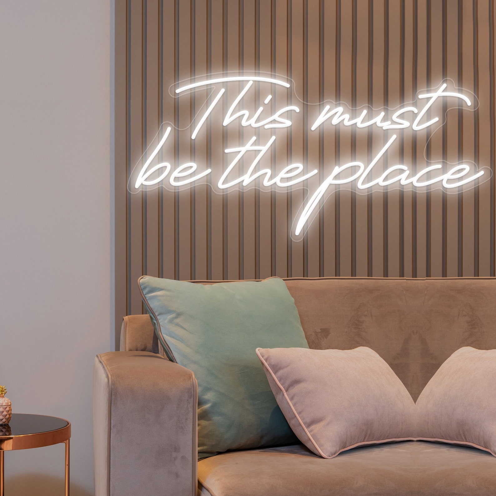 This Must Be the Place Neon Sign Custom Wall Decor, Led Sign Wall Art ...