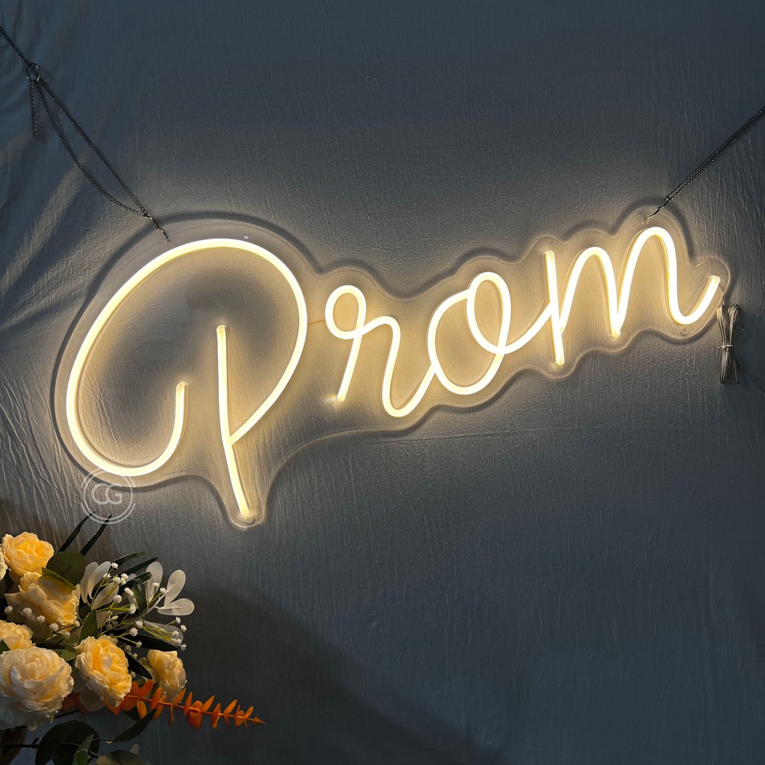 Prom Neon Sign Custom Graduation Decor, Led Neon Sign Graduation Gifts ...