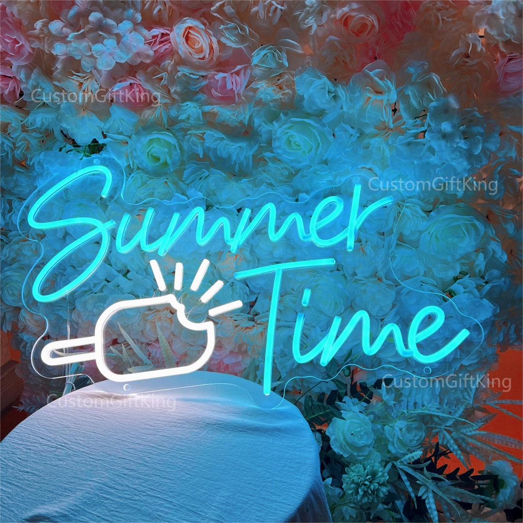 Summer Time Neon Sign Custom Wall Decor, Led Neon Light Party Decor ...