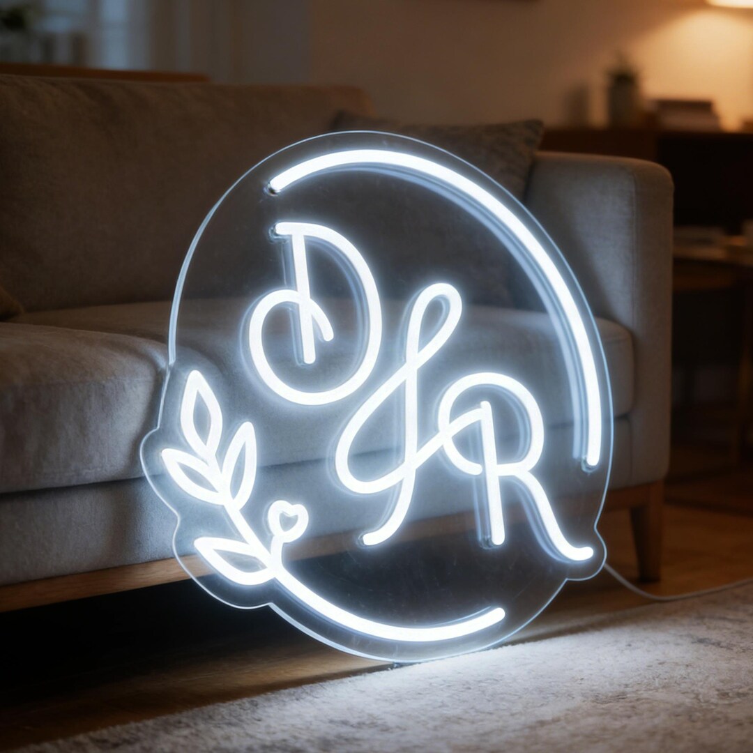 Custom Wedding Neon Sign, Custom Neon Sign Bedroom, Custom Initials ...