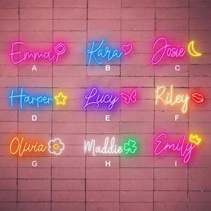 Neon Name Sign - Etsy