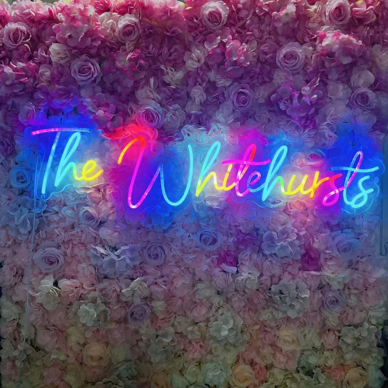 Rainbow LED Neon Name Sign Custom Kids' Room Decor, Battery Led Lights ...