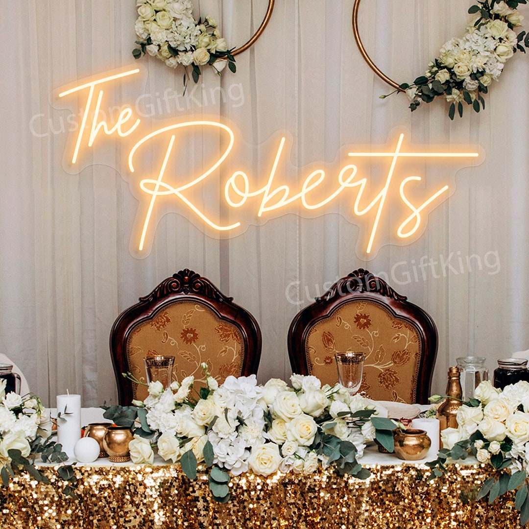 Neon Sign Custom Wedding Decor Neon Wedding Sign Wall Decor - Etsy