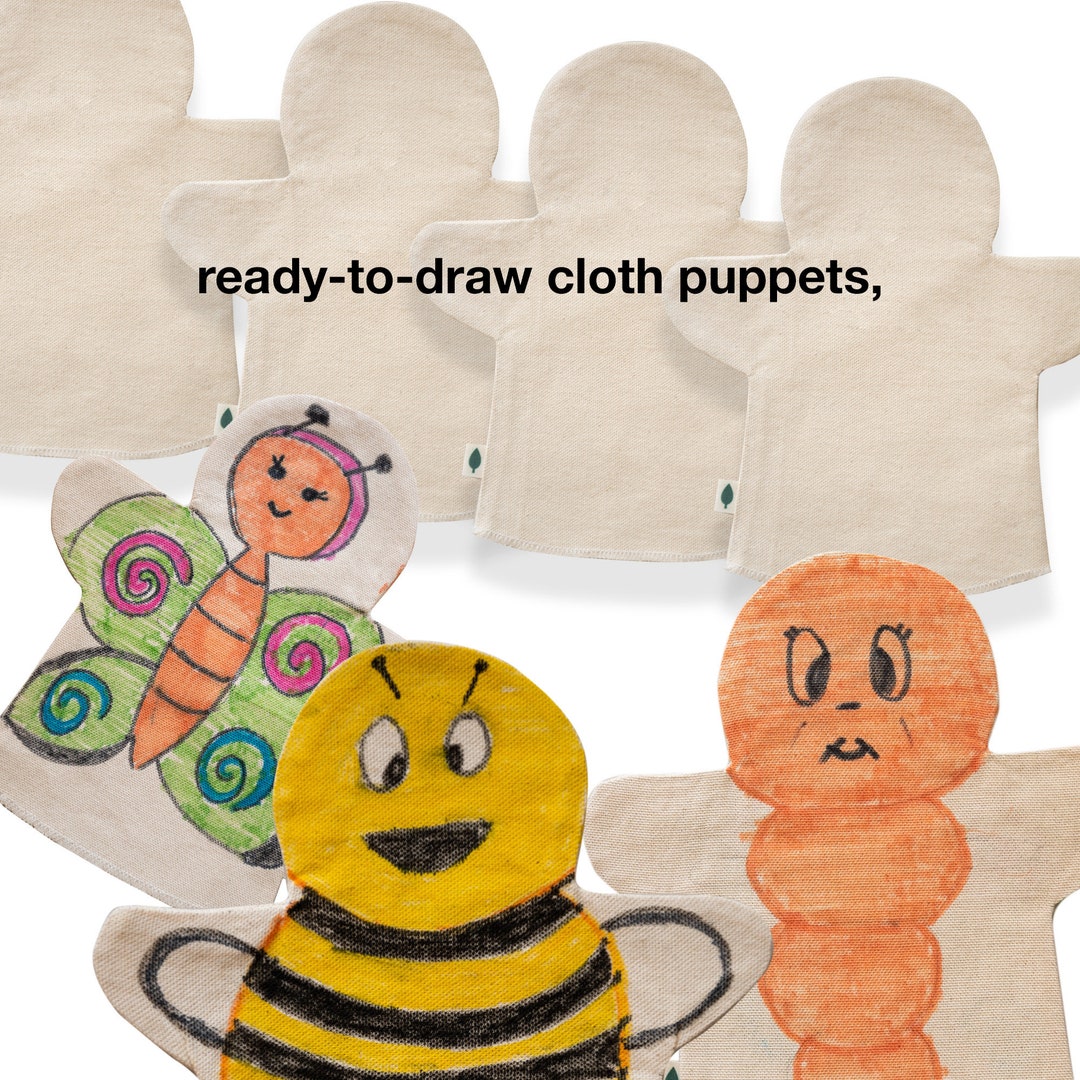 Ready-to-draw Cloth Puppets, Montessori Toys, Doorway Theater, Waldorf ...