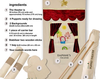 Puppet Theater Waldorf Toys Montessori Toys Gifts for Kids | Etsy