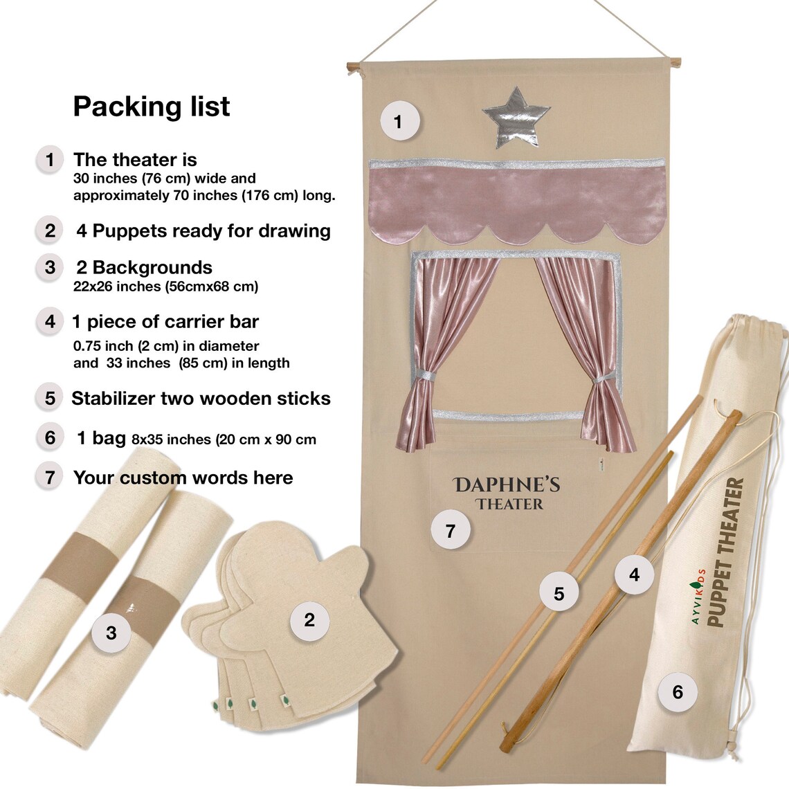 Puppet Theater Waldorf Toys Montessori Toys Gifts for Kids - Etsy