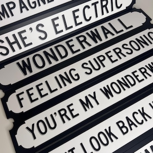 Oasis Inspired Wonderwall Street Slogan Sign **new Larger Size Now ...