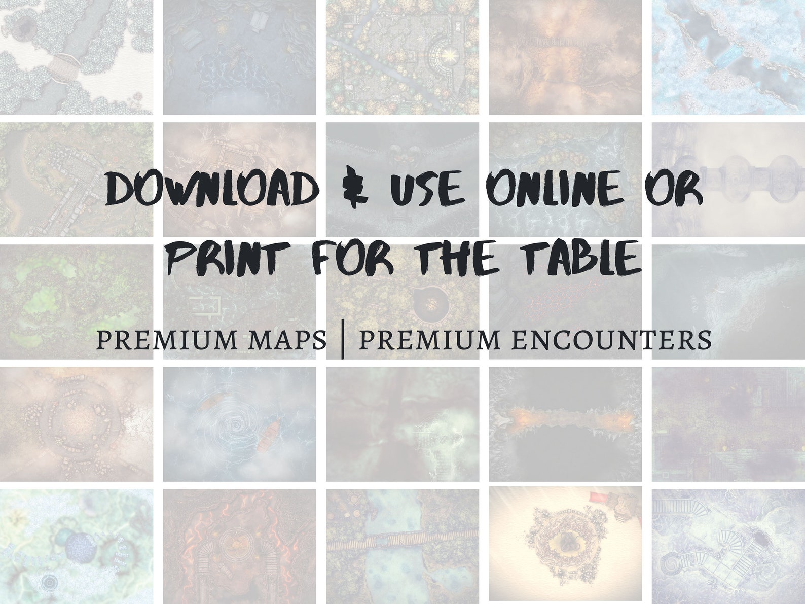 The Caverns - Modular 50 Dungeon Tiles Pack 1 - Printable - Tabletop Roleplaying Game Maps - Dnd ...