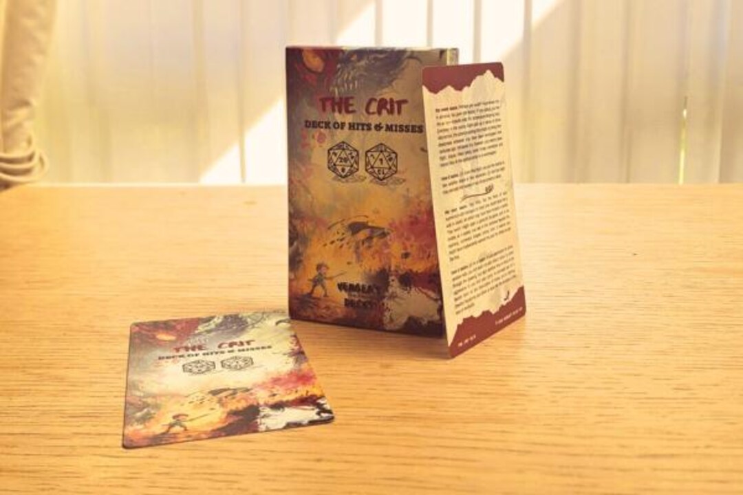 The Crit - Card Deck of 100 Critical Hits & Misses - Tabletop ...