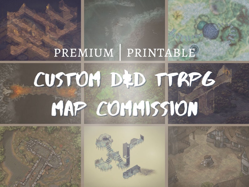 D&D TTRPG Map Commission - Premium Tabletop Battle Map - for Commercial ...