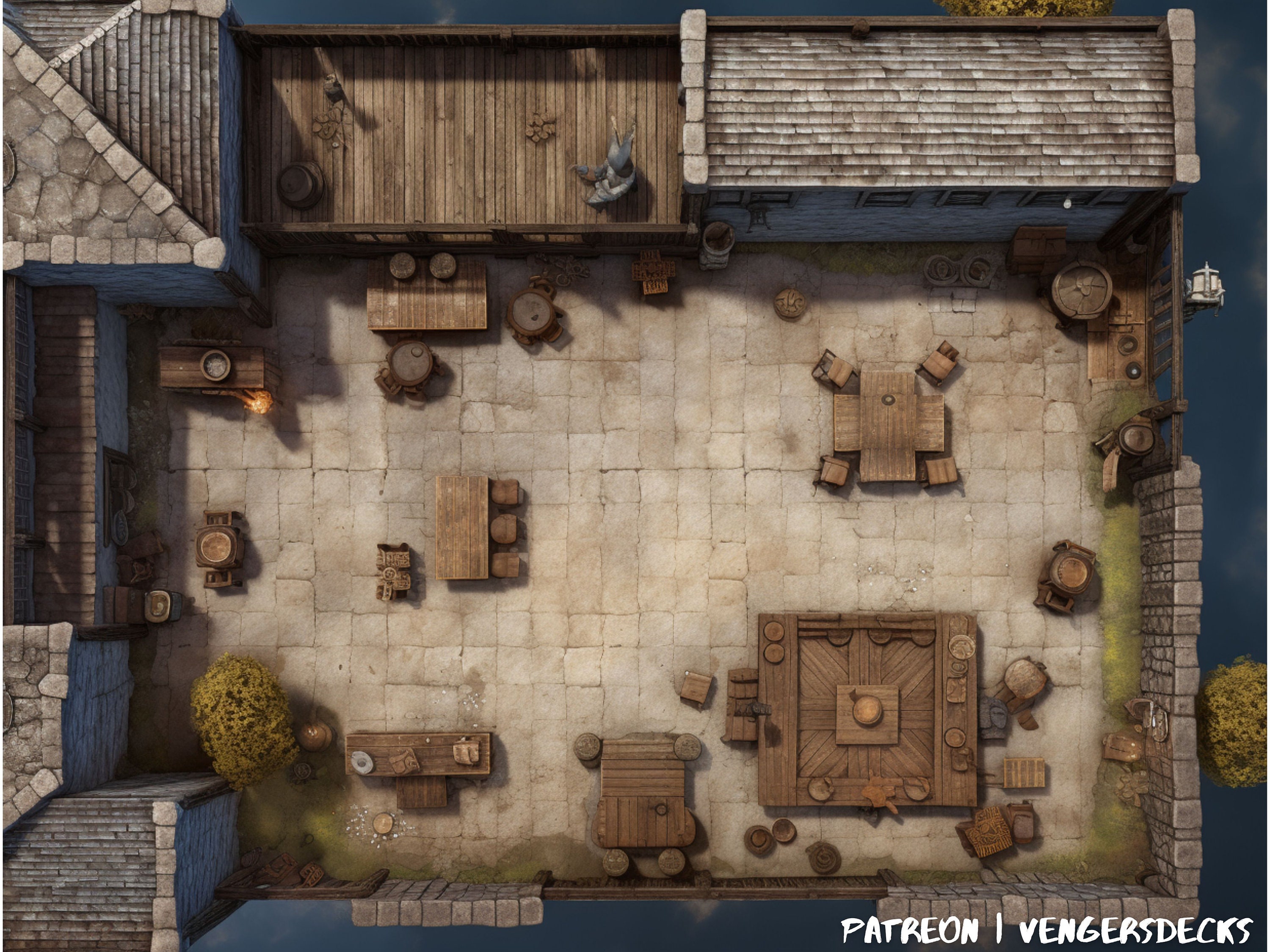 The Tavern 100 Battlemaps Pack Tavern Maps Bundle Tabletop Roleplaying ...
