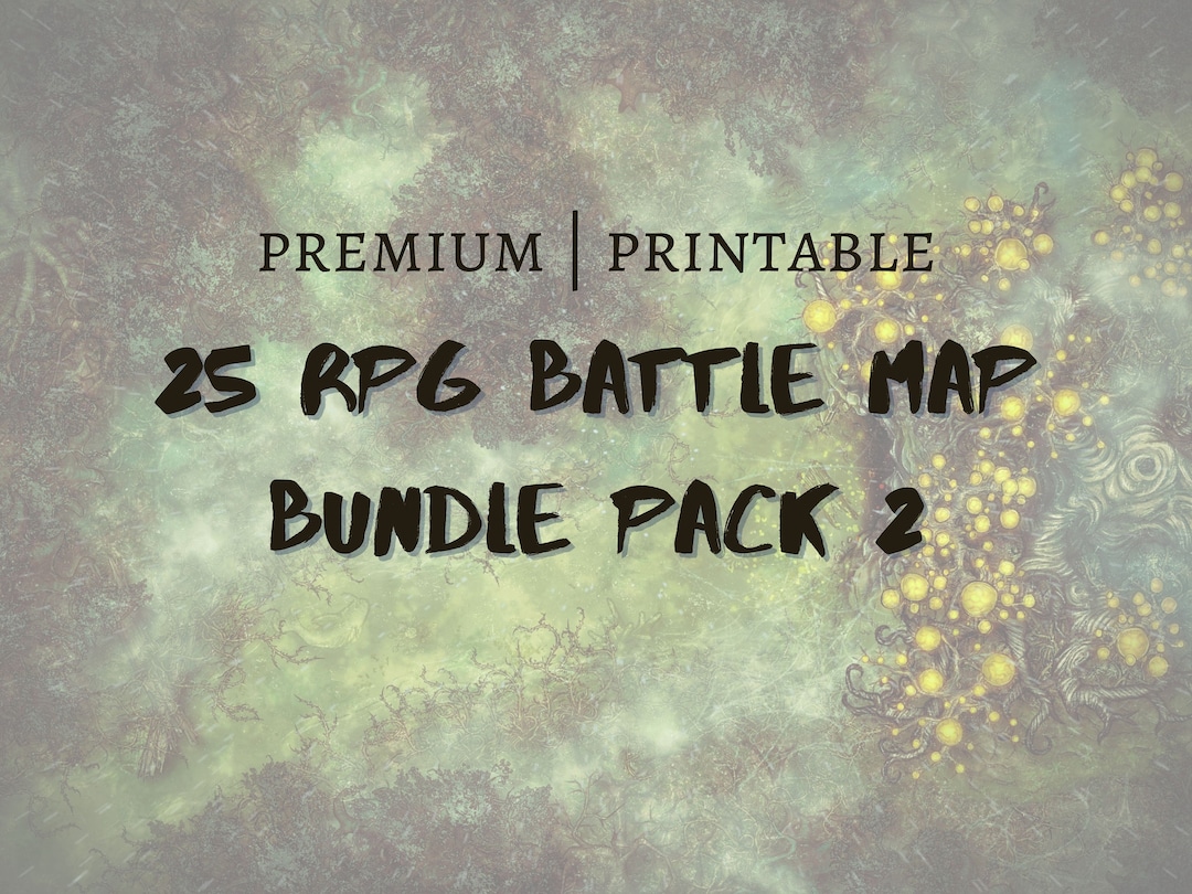 25 Premium RPG Battle Map Bundle Pack 2 - Printable - Tabletop ...