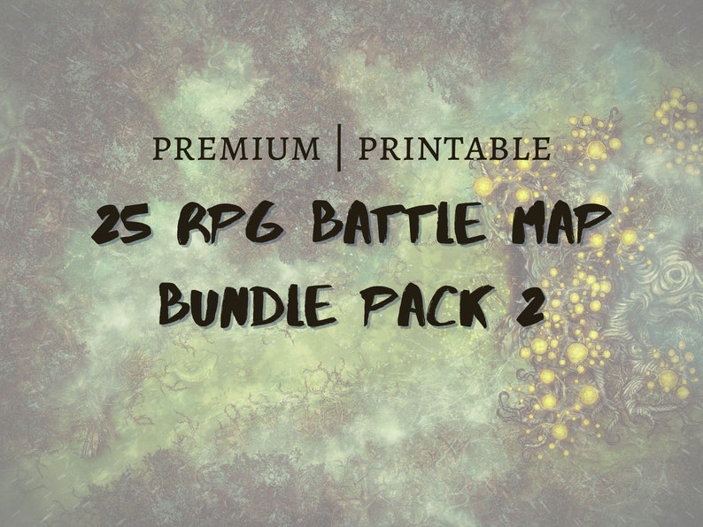 25 Premium RPG Battle Map Bundle Pack 2 - Printable - Tabletop ...