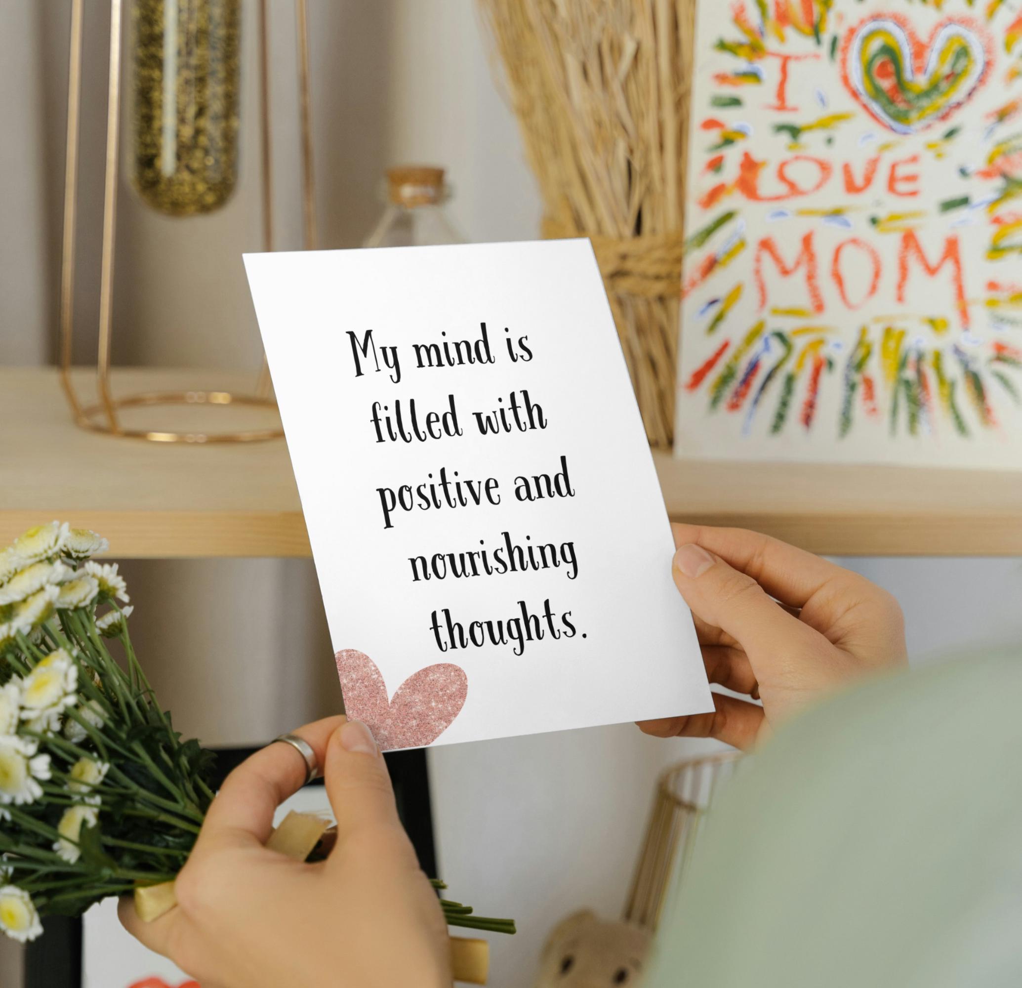 25 Printable Health Affirmation Cards Positive Motivation Quotes ...