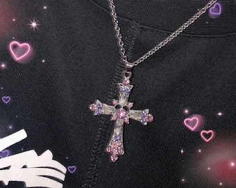Y2k Cross Pendant - Etsy