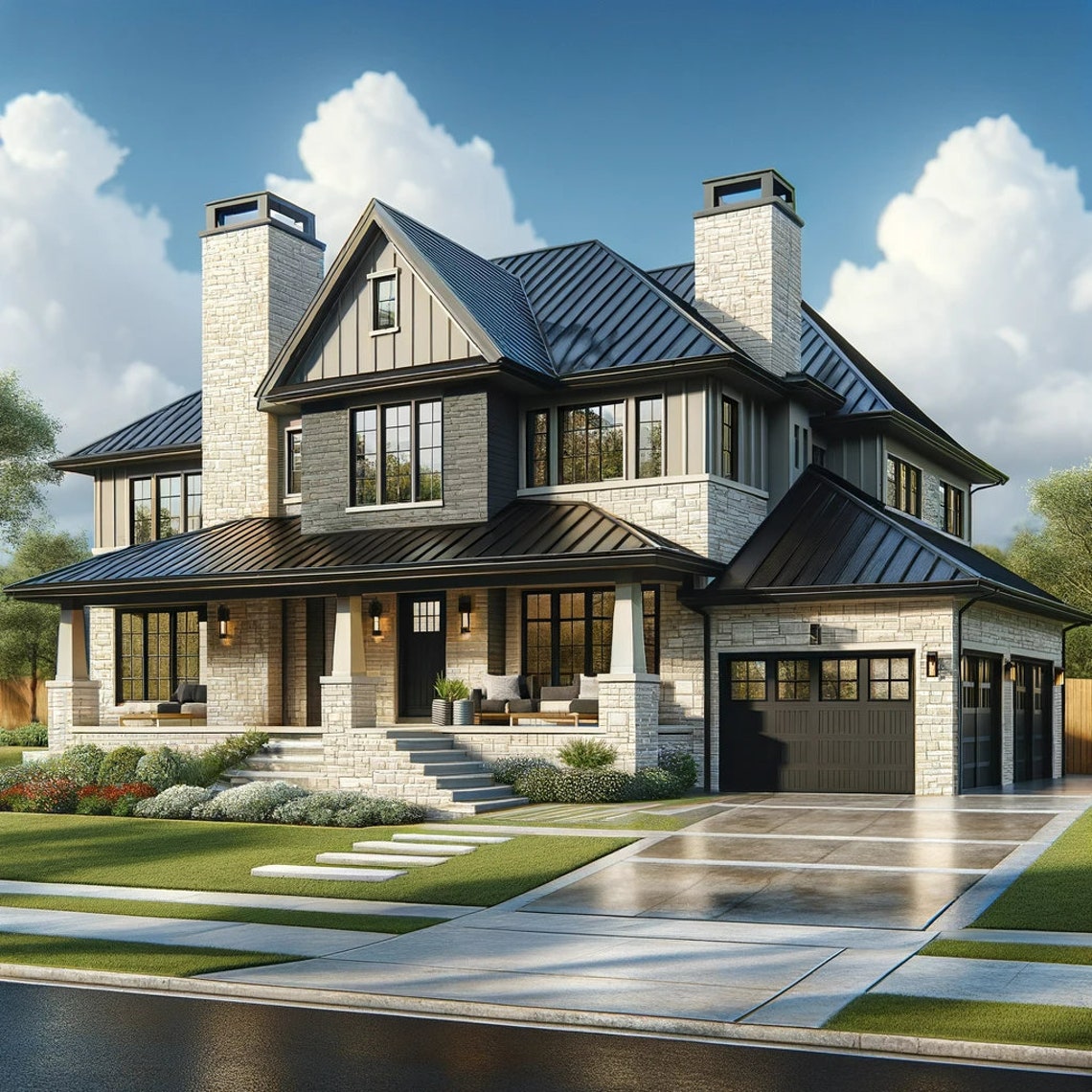 Custom Exterior Design Services for New Homes, Custom 3D Rendering for ...