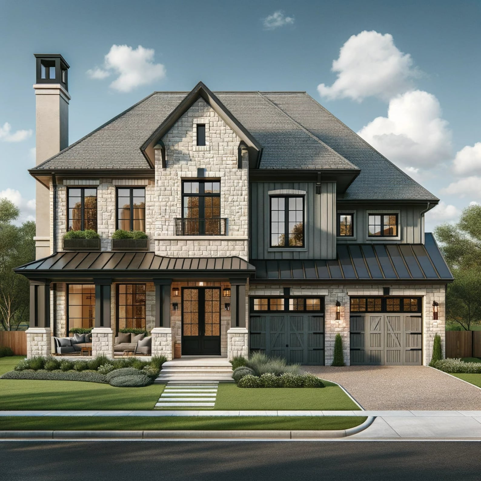 Custom Exterior Design Services for New Homes, Custom 3D Rendering for ...