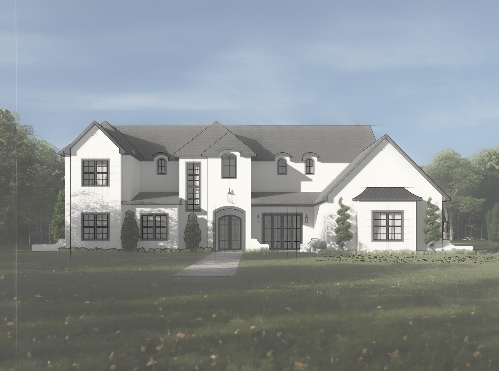 Luxury Home Plan: 9278 Sq Ft, 5 Bed, Modern Architecture (digital ...