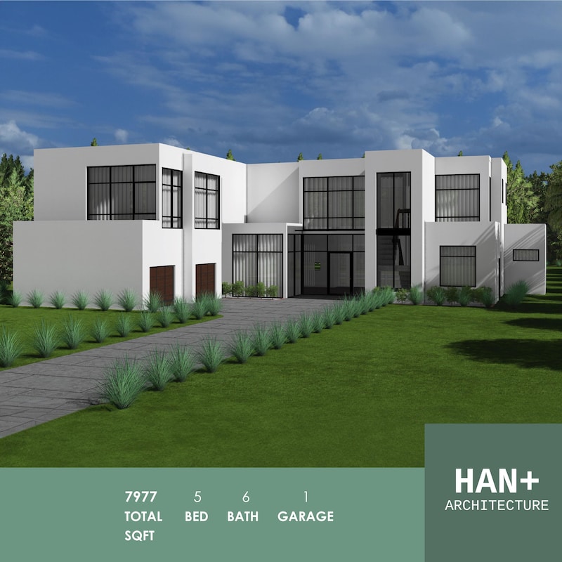 Modern House Plans - Etsy