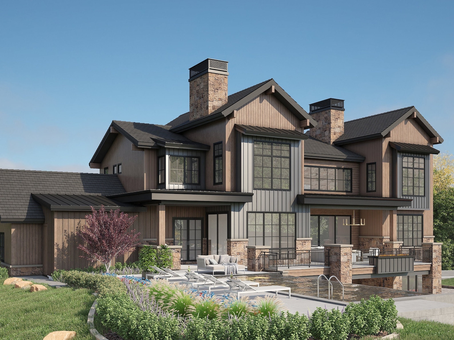 Exterior Home Design, Online Exterior House 3D Rendering, 3D ...