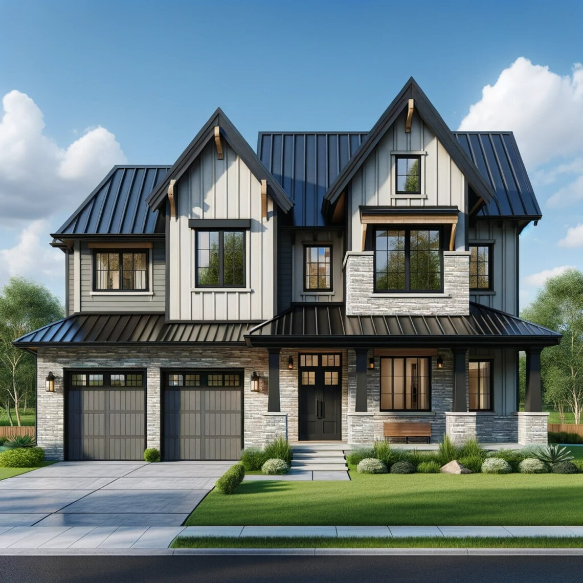 Custom Exterior Design Services for New Homes, Custom 3D Rendering for ...
