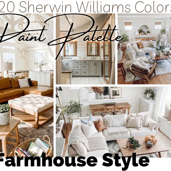 Sherwin Williams Farmhouse Paint Colors - Etsy