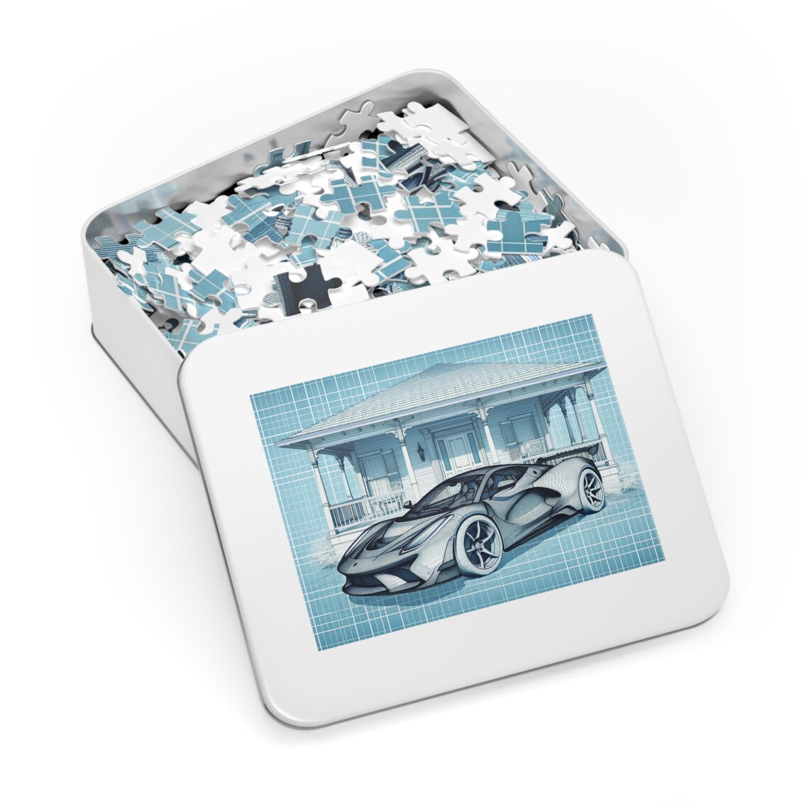 Jigsaw Puzzle, Wire Sports Car, Blueprint, Puzzle Gift, Family Gift ...