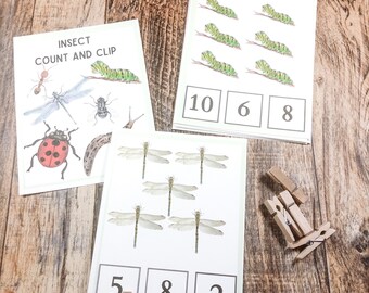 Boba Count and Clip Printable Clothespin Match Activity - Etsy