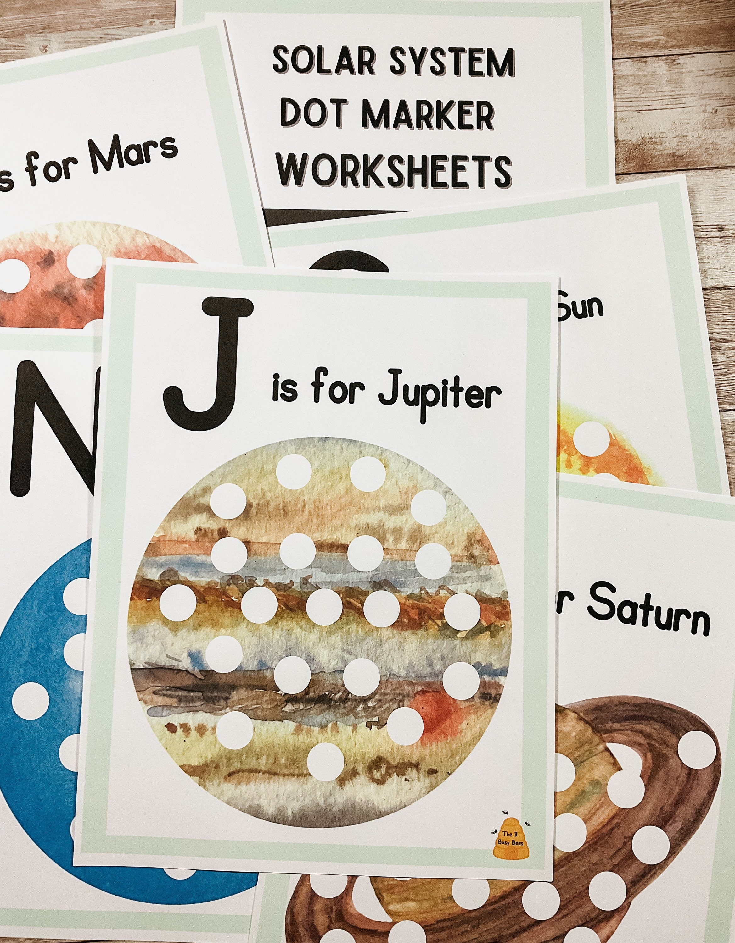 Solar System Dot Marker Worksheets Solar System Learning Planets ...