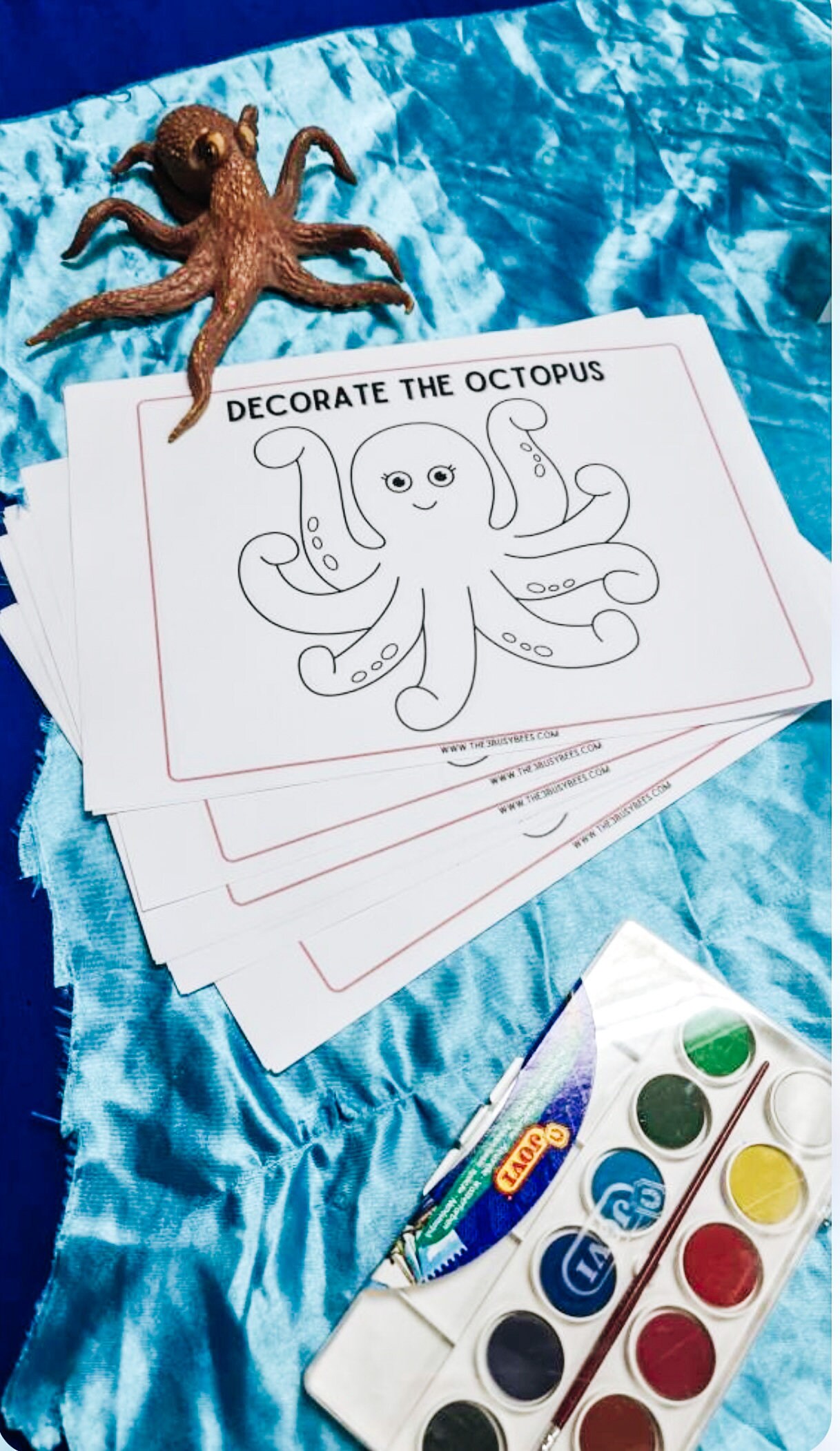 Decorate the Octopus Coloring Sheet Printable // Ocean Exploration ...