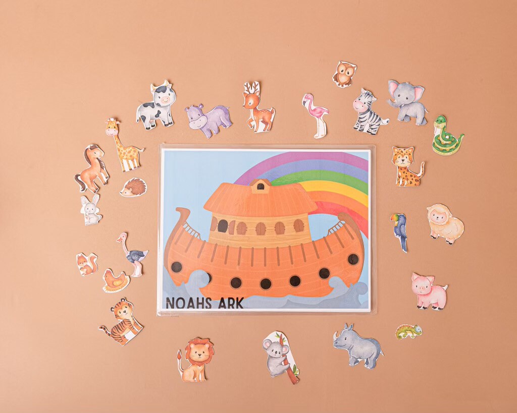 Noahs Ark Animal Matching Printable Montessori Printable Educational ...