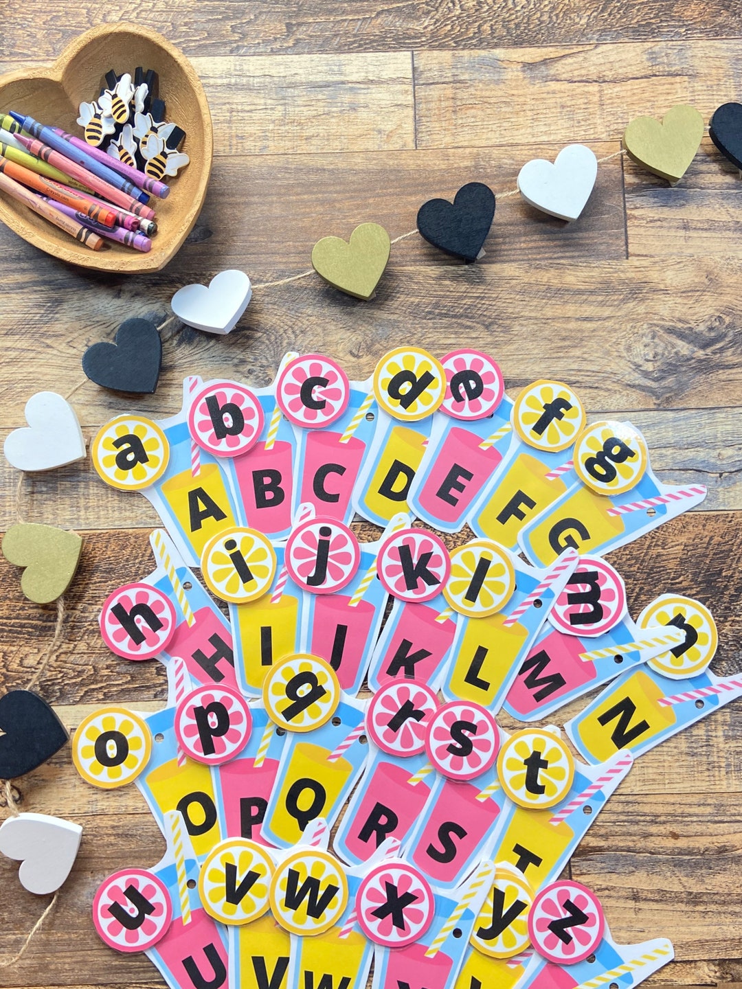 Lemonade Letter Matching Printable • Letter Matching Printable ...