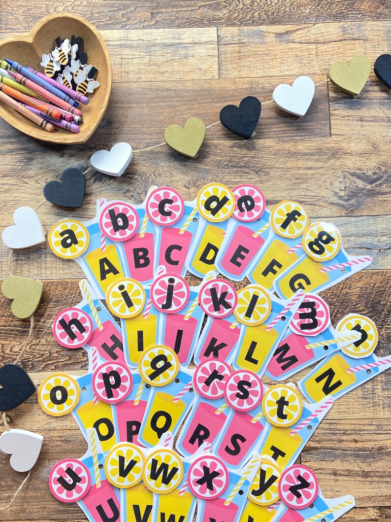 Lemonade Letter Matching Printable Letter Matching Printable Preschool ...