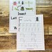 Insect Letter Tracing Worksheet • Insect Learning • Mini Beasts ...