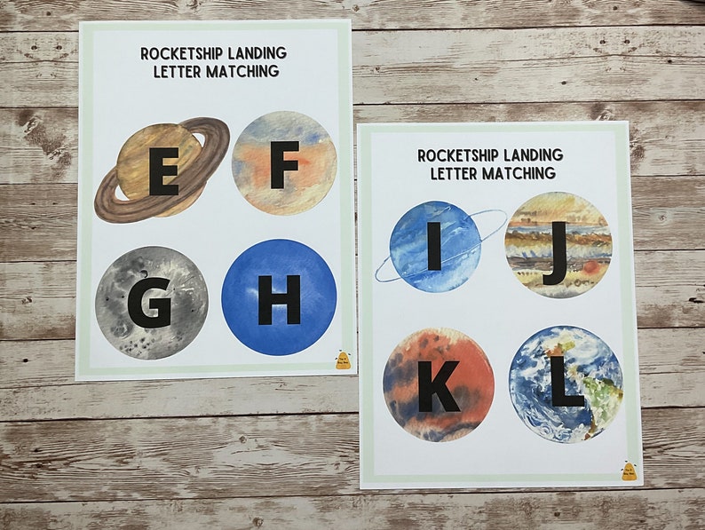 Rocketship Landing Alphabet Learning Game • Solar System Learning ...