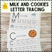 Milk and Cookies Letter and Word Tracing • Letter M Tracing • Preschool ...