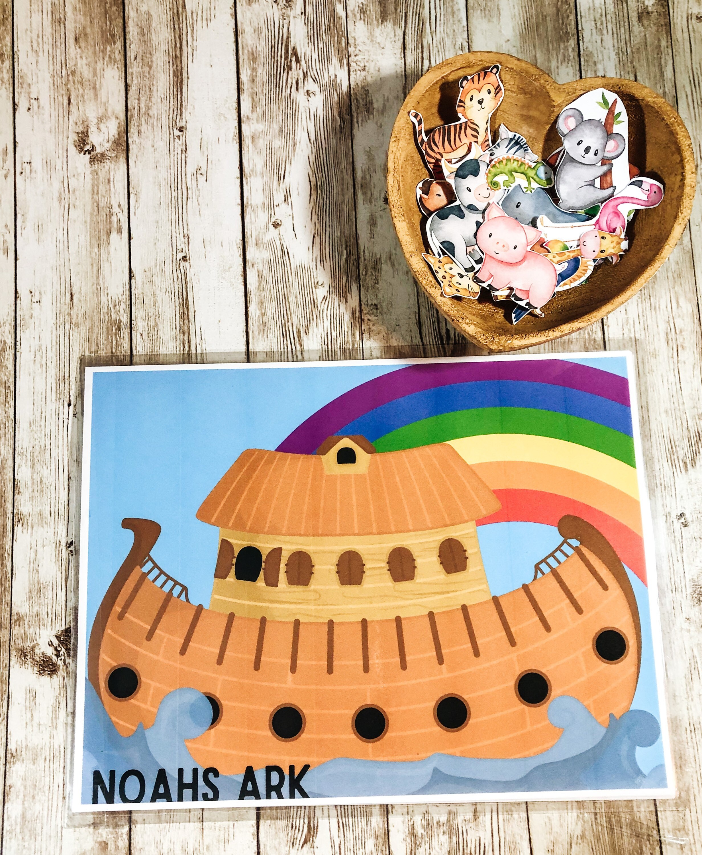 Noahs Ark Animal Matching Printable Montessori Printable Educational ...