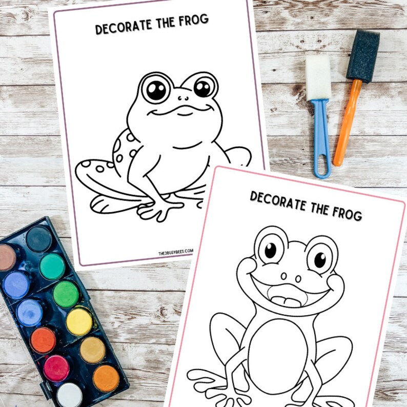 Decorate the Frog Printable / Art Activity / Preschool Learning / Frog ...