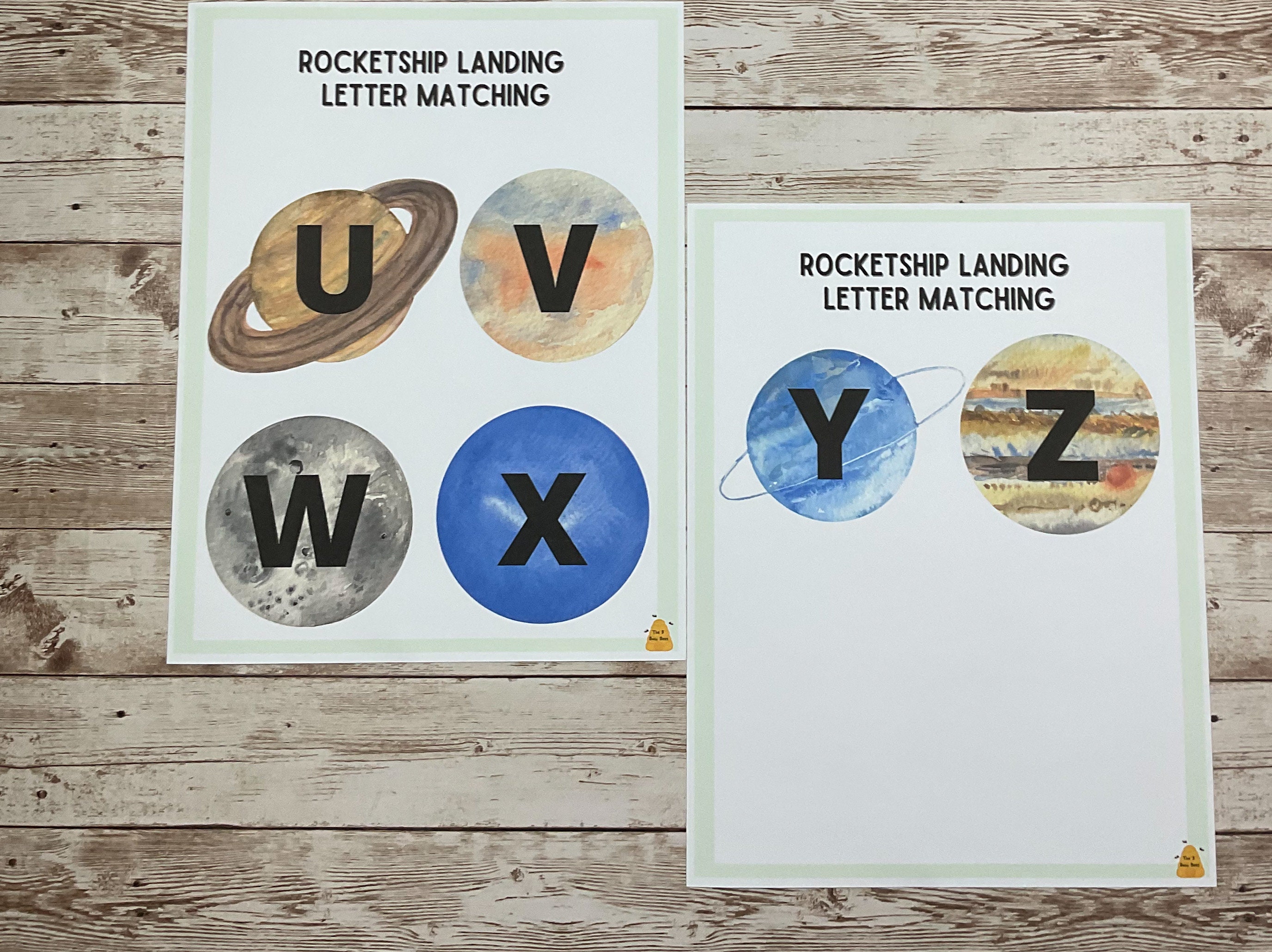 Rocketship Landing Alphabet Learning Game • Solar System Learning ...