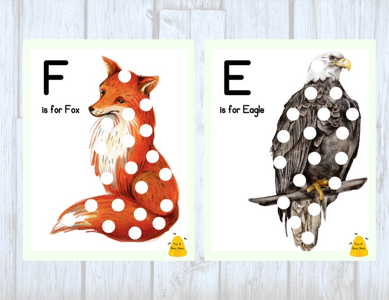 Zoo Animals Dot Marker Sheets Montessori Printable Do-a-dots Busy ...