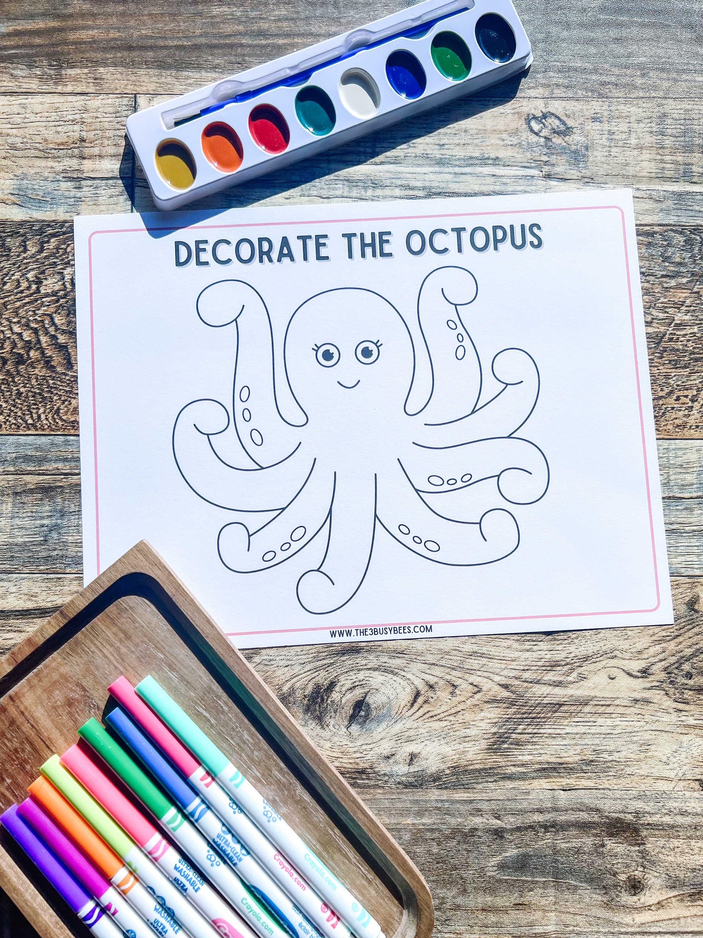 Decorate the Octopus Coloring Sheet Printable // Ocean Exploration ...