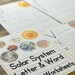 Solar System Letter and Word Tracing • Solar System Learning • Planets ...