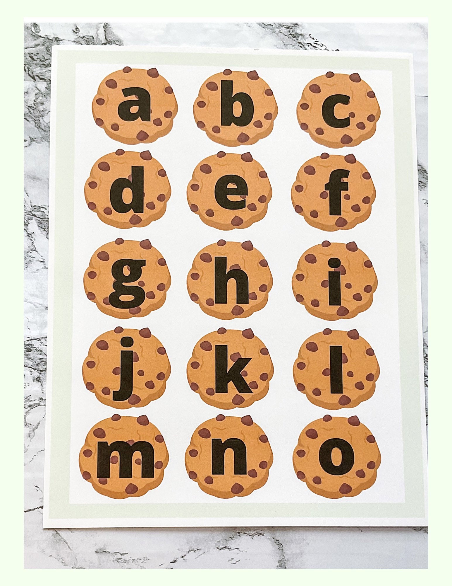 Milk and Cookies Letter Matching Letter Recognition Activity - Etsy