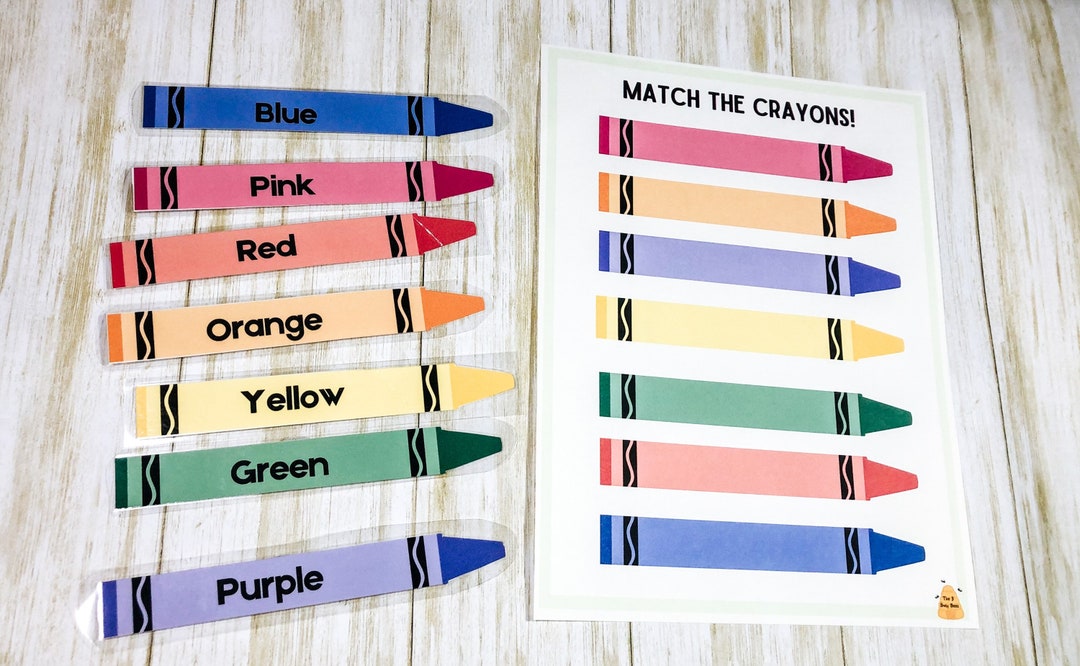 Crayons Color Matching Printable • Preschool Printable • Color Learning ...