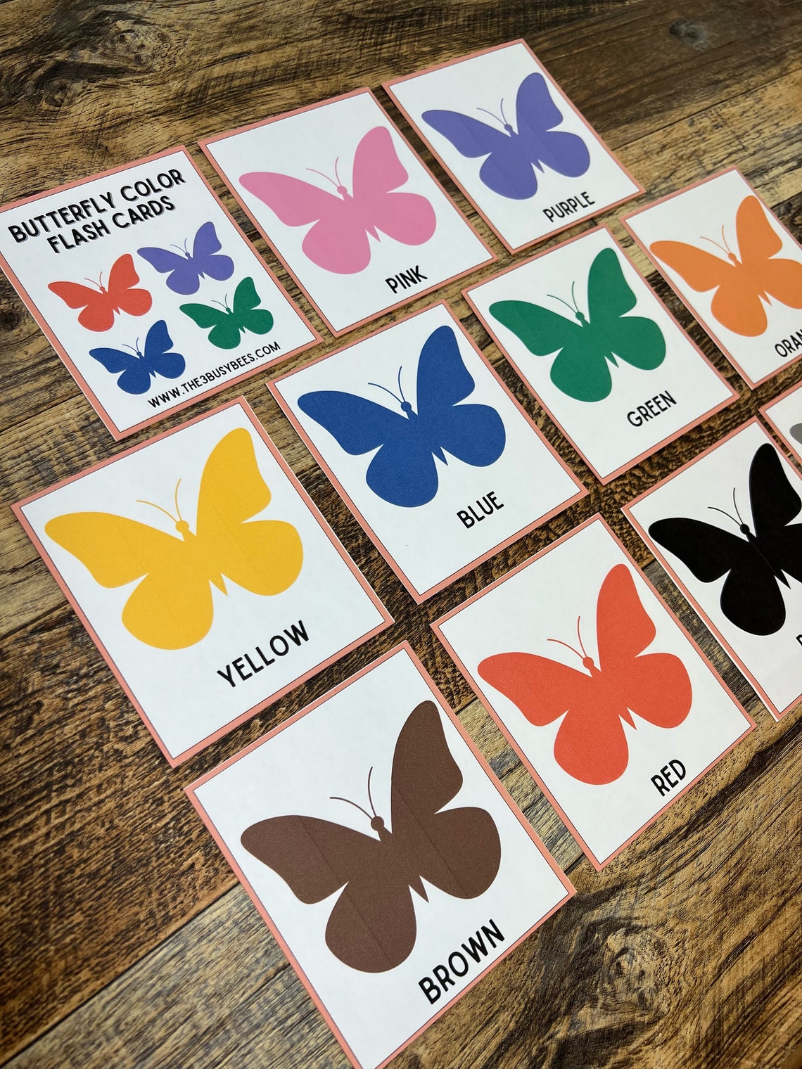 Butterfly Color Matching Printable Preschool Printable Color Learning ...