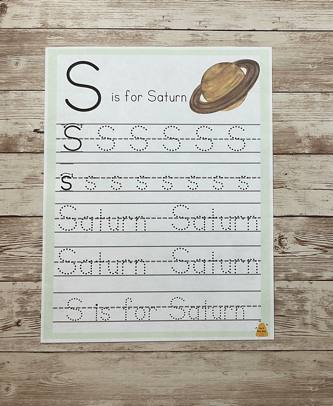 Solar System Letter and Word Tracing Solar System Learning | Etsy