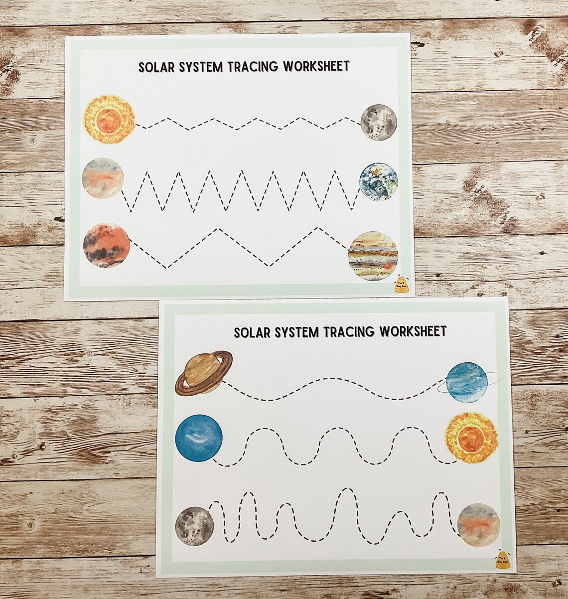 Solar System Tracing Solar System Learning Planets | Etsy