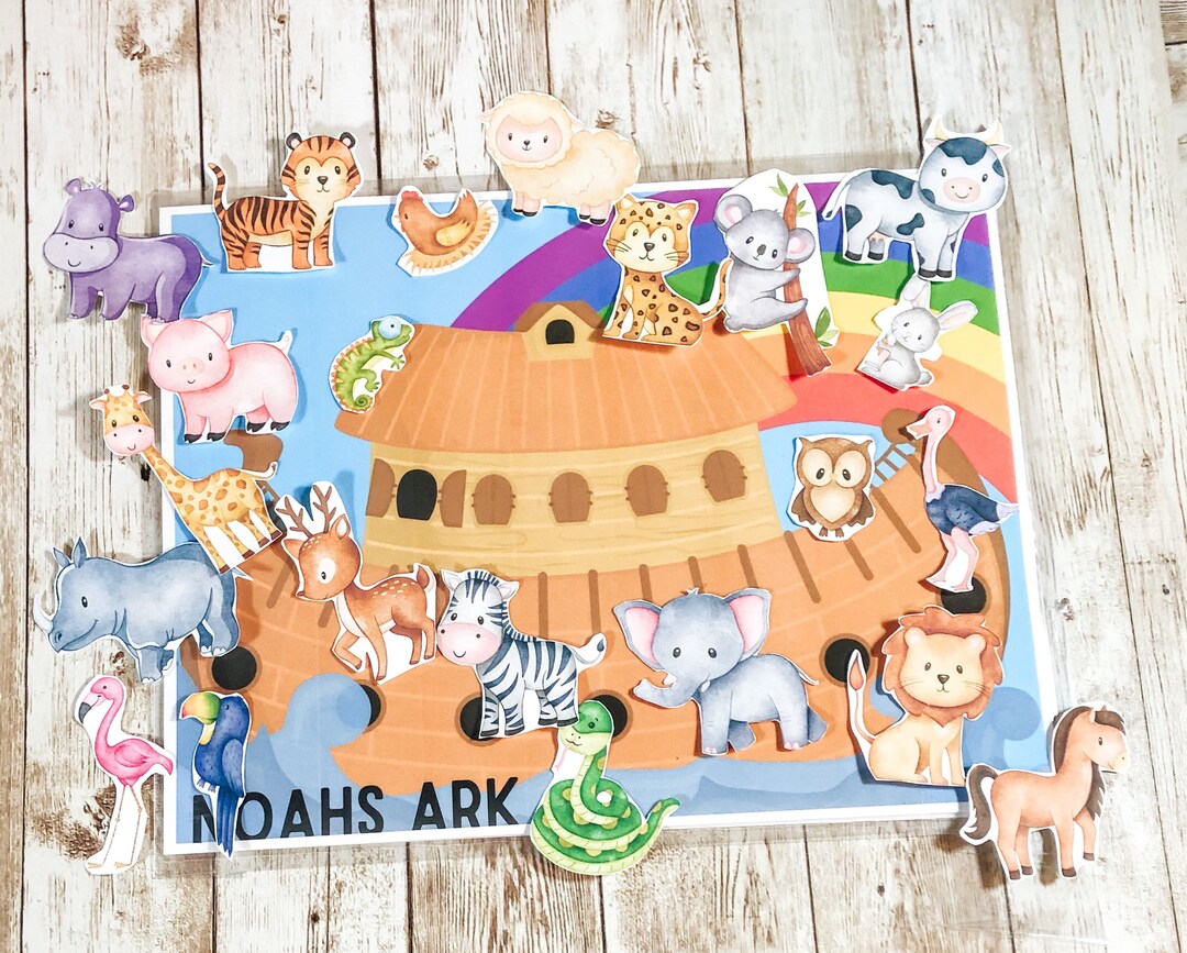 Noahs Ark Animal Matching Printable • Montessori Printable ...