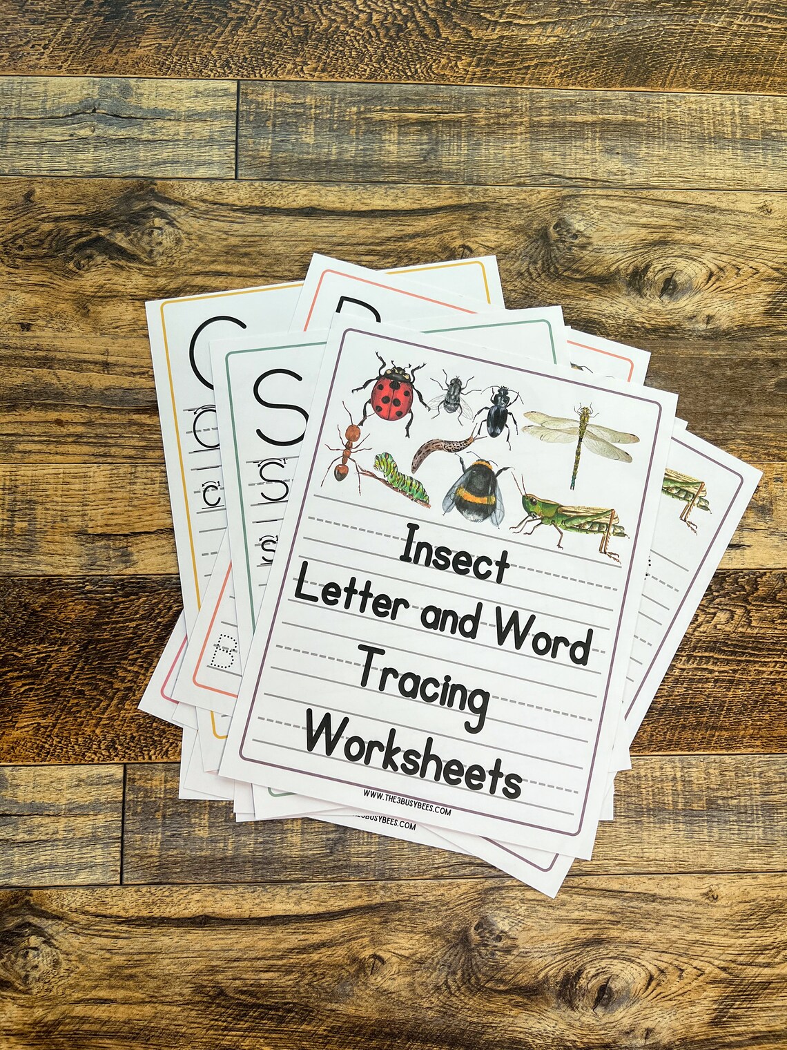 Insect Letter Tracing Worksheet • Insect Learning • Mini Beasts ...